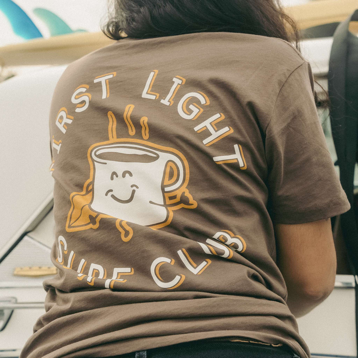 The Club Tee #2 - Walnut – First Light Surf Club
