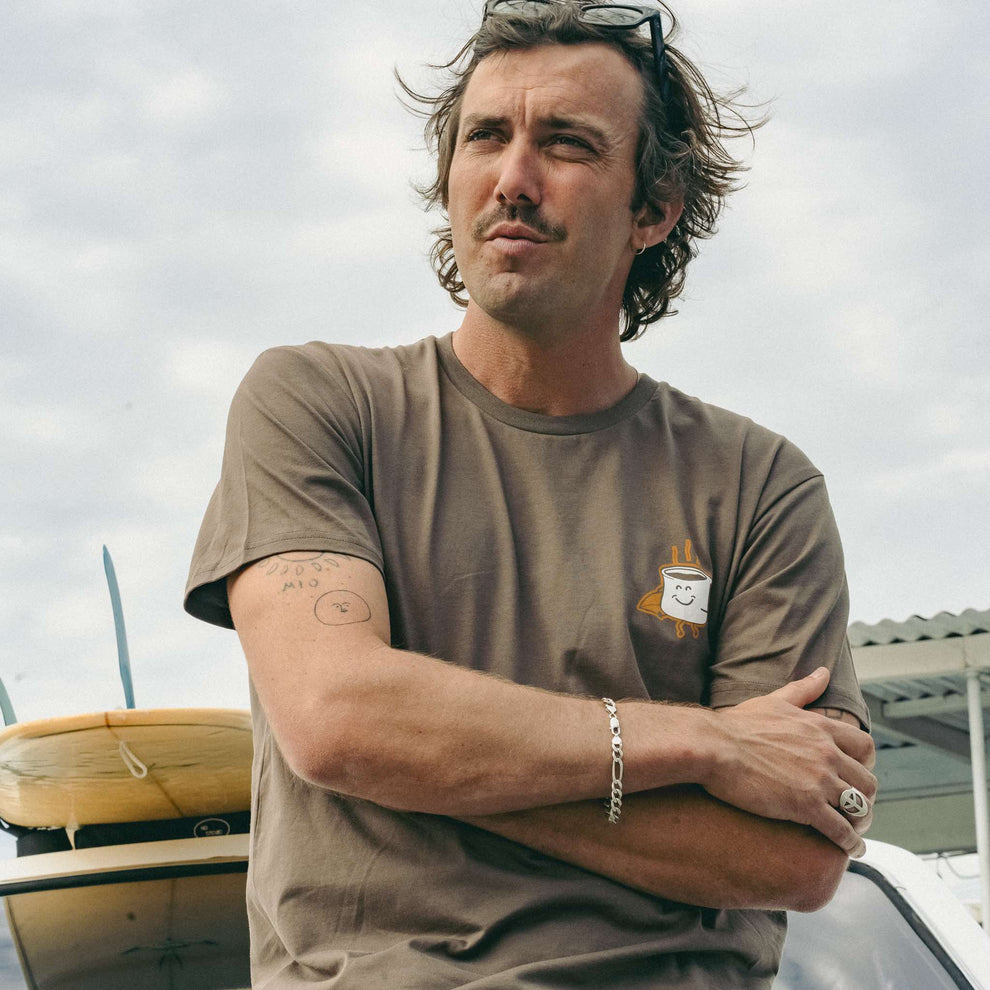 The Club Tee #2 - Walnut – First Light Surf Club