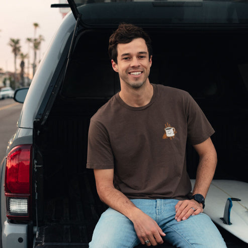 The Club Tee #2 - Walnut – First Light Surf Club
